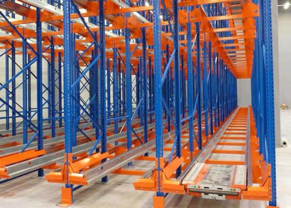 Quality Forklift Operated Warehouse Shuttle Racking System Semi Automated Storage for sale
