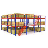 Quality Multi Layer Steel Structure Mezzanine Rack With Powder Coating Antirust manufacturer