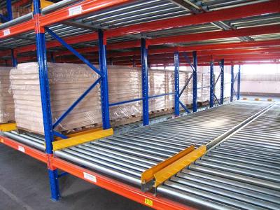 China Heavy Duty Gravity Racking High Density Pallet Live Racking For Warehouse Storage for sale