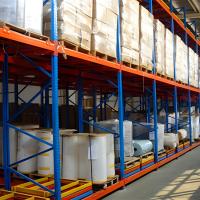 Quality OEM Size Q235B Steel Push Back Shelving Heavy Duty Steel Racking For Bulk Loads for sale