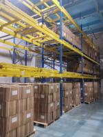 China LIFO Storage Push Back Racking , Powder Coating High Density Warehouse Racking for sale