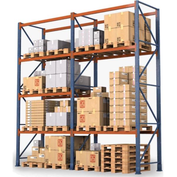 Quality Adjustable Levels Powder Coated Selective Pallet Racking with 4000 kg Load for sale