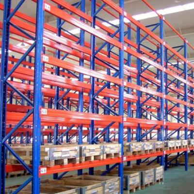 China Selective Pallet Racking Q235B Q355B Steel Industrial Warehouse Shelving 2-6 Levels for sale
