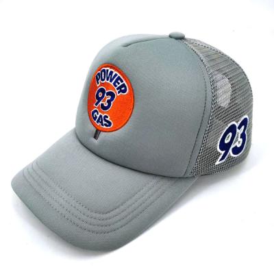 China Embroidered Screen Mesh 5 Panel Trucker Cap Print Truckers Puff Printing for sale