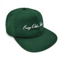 China Unstructured Flat Bill 5 Panel Snapback Caps Cotton Embroidery Letters Adjustable Baseball for sale