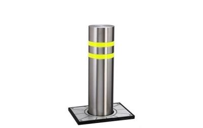China Vehicle Electric Rising Bollards / Round Retractable Traffic Bollards for sale
