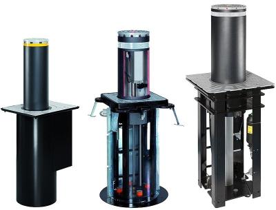 China Road Safety Automatic Rising Bollards With Remote Control Box Multi Functional for sale