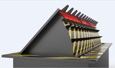 China Double Dynamic Automatic Road Blocker / Underground Detector Hydraulic Security Barriers for sale