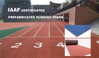 China Iaaf Certificated Rubber Prefabricated Running Track Flooring Material 01e21080402 for sale