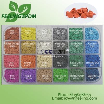 China Green Color EPDM Granules No Power Infilled Artifical Grass 04e21080404 for sale