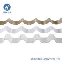 China Clear Polycarbonate Corrugated Roofing Sheet 0.8mm-3.0mm UV Protected for sale