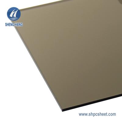 Cina Strato solido di plastica bronzeo del policarbonato per protezione UV del tetto a volta in vendita
