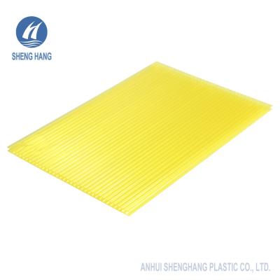 Cina Verde gemellato dello strato della cavità del policarbonato della parete del PC di plastica in vendita
