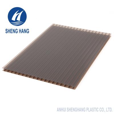 China Duidelijke Tweeling het Blad UVbescherming van het Muur Polycarbonaat Te koop
