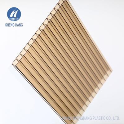 China PC Höhlen-UVschutz Twinwall-Polycarbonats-Blatt-verschiedene Farben zu verkaufen