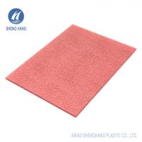 China Lichee Pattern PC Embossed Polycarbonate Solid Sheet 1220x2440mm ASTM D648 for sale