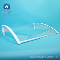 China Solid Polycarbonate Door Canopy Durable Window Awning 1200mm Width 1000mm Depth for sale