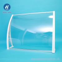 China Solid Polycarbonate Door Canopy Durable Window Awning 1200mm Width 1000mm Depth for sale