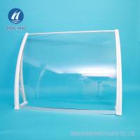China Solid Polycarbonate Door Window Awning 1200mm Width 1000mm Depth UV Resistant for sale