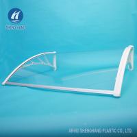 China Solid Polycarbonate Door Window Awning 1200mm Width 1000mm Depth UV Resistant for sale