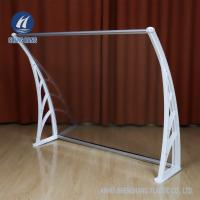 China Durable Plastic Bracket Door Canopy Solid Polycarbonate Panel Awning for sale