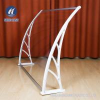 China Durable Plastic Bracket Door Canopy Solid Polycarbonate Panel Awning for sale