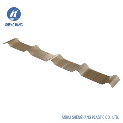 Cina Lo SGS ha ondulato materiale coprente di plastica dello strato 3.95*13ft del policarbonato il chiaro in vendita
