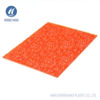 China 2mm Diamond Textured Polycarbonate Sheet 50 Micron UV Resistant Coated Solid Panel for sale