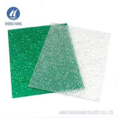 China Plastic Zwarte In reliëf gemaakte Textuur Anti Uv Dikke 2.5mm van het Polycarbonaatblad Te koop