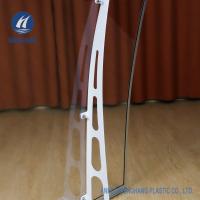 China Solid Polycarbonate Door Canopy 1400mm Width Waterproof Awning with Steel Brackets for sale