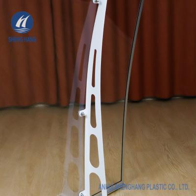 China Wasserdichte feste Polykarbonats-Überdachung 4.6ft×3ft mit Metallklammern Eco zu verkaufen