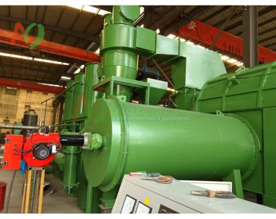 China Continuous Rotary Biochar Carbonization Stove for Firewood and Natural Gas Input Material for sale
