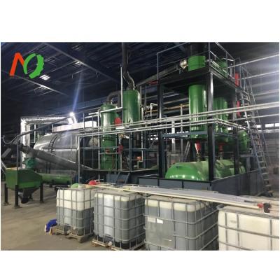 China 30 a 40 toneladas/dia de instalação de pirólise de resíduos de pneus para reciclagem total e contínua de pneus usados à venda