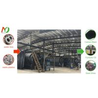 China PLC Controlled 40T/D Pyrolysis Plant for Rubber Granules from Waste Tyre Processing for sale