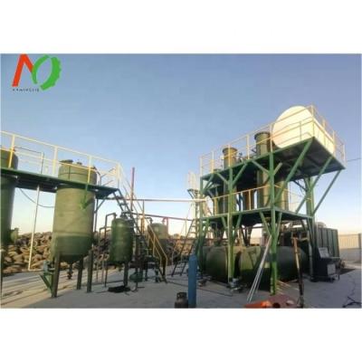 China Pyrolyseöldestillationsmaschine zum Recycling von gebrauchtem Motoröl zu Diesel/Benzin zu verkaufen