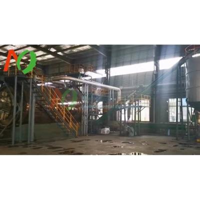 China Instalação de pirólise de 12 kW para máquinas de fabrico de resíduos de plástico e pneus para óleo combustível à venda