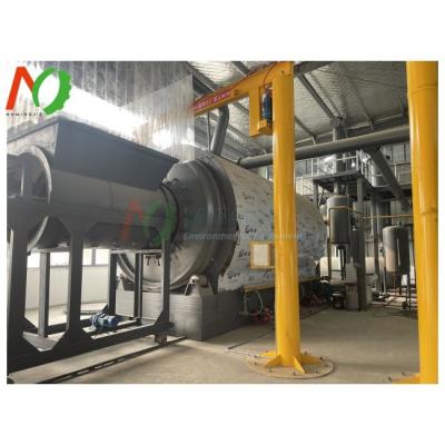 China Instalação de pirólise de 12 kW para máquinas de fabrico de resíduos de plástico e pneus para óleo combustível à venda