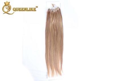 Cina Micro tessuto dei capelli dell'anello di doppie di Wefted estensioni marrone chiaro legate pro- dei capelli umani in vendita