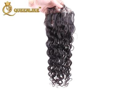 China Three Part 100% Real Virgin Remy Human Hair Lace Closure 4x4 SGS for sale