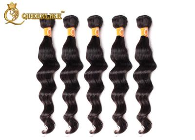 China Black Long Indian Human Hair Weave Extensions Grade 7A Virgin Hair for sale