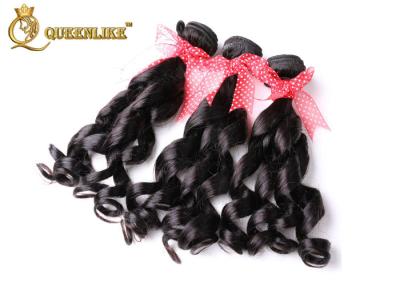 China Single Drawn Spring Curly Malaysian Virgin Hair 18 Or 20 Inch Hair Extensions for sale