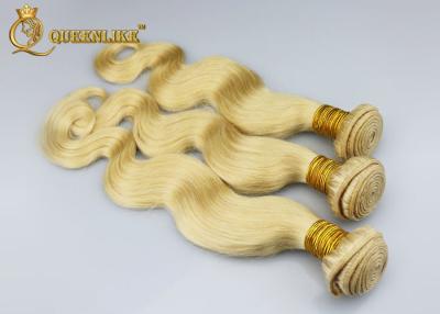 China Double Drawn 613# Remy Human Hair Extension Double Weft No Shedding for sale