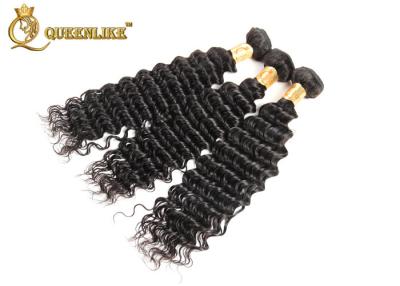 China 18 Inch 3 Bundles Indian Human Hair Weave Deep Wave Soft And Smooth Human Hair Extensions for sale