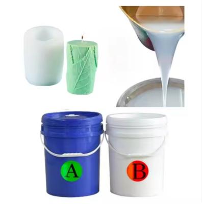 China Resin Products Tin Cure Silicone Mold Rubber Raw Material RTV 2 Molding White Liquid for sale