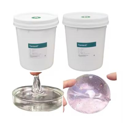 China Two Component Squishy Silicone Potting Gel Clear Liquid Tear Resistant for sale