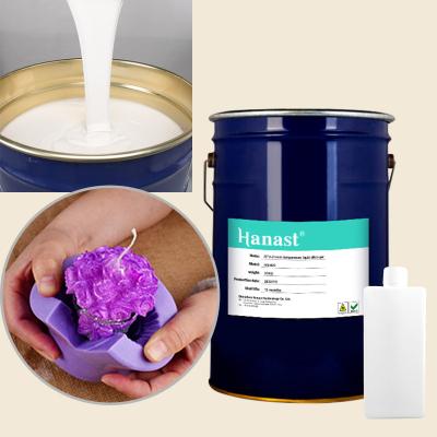 China Milky White Soft RTV2 LSR Liquid Silicone Rubber For Concrete Molds Making for sale