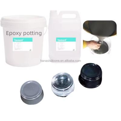 China Black High Temperature Potting Compound Epoxy Electronic Bulk Liquid Silicone 5:1 for sale