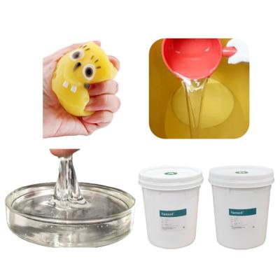 China Bulk Liquid Gel Silicone Rubber Raw Material Moldable Knead Squishy Toys for sale