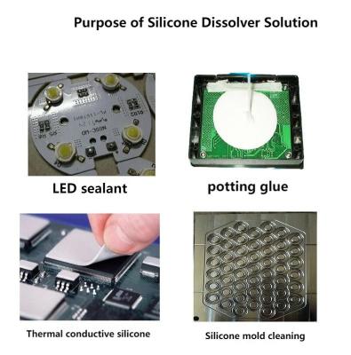 China Customized Degumming Agent Electronic Potting Solvent Silicone Remover for sale