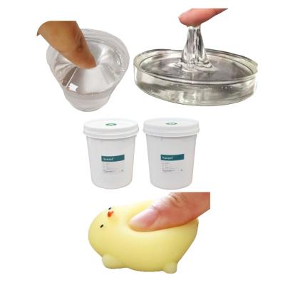 China 200KG Squishy Bulk Silicone Rubber Gel Liquid 1:1 For Craft Toys for sale